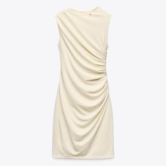 Zara | Dresses | Zara Cream Dress | Poshmark